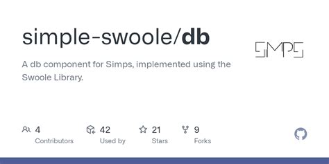 Github Simple Swooledb A Db Component For Simps Implemented Using The Swoole Library
