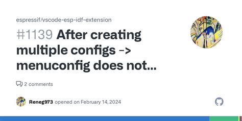 After Creating Multiple Configs Menuconfig Does Not Start Anymore Vsc 1298 · Issue 1139
