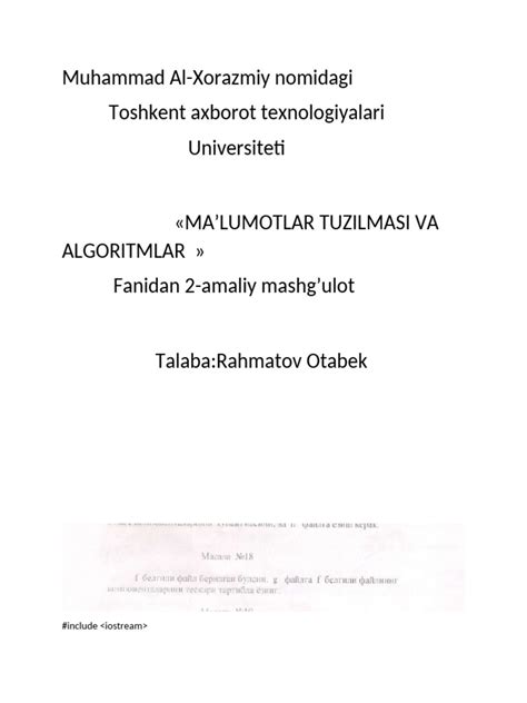 Amaliy Ish Pdf Amaliy Ish Pdf