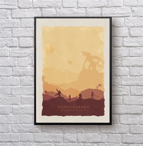 Borderlands Episode 2 Minimal Artwork Video Game Poster Canvas Wall