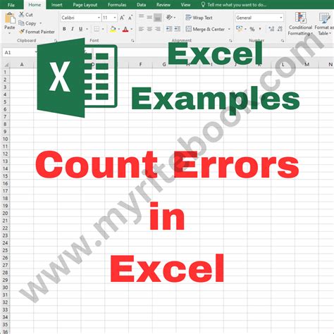 Excel Example Count Errors In Excel Myritebook Learn Tutorials
