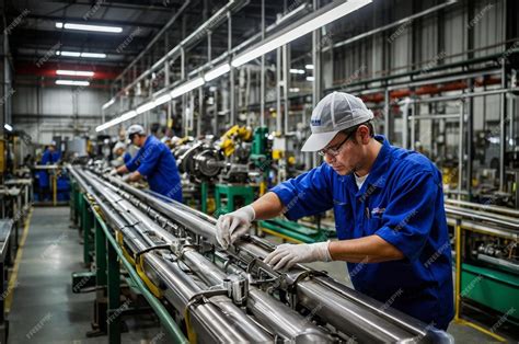 Lean Manufacturing Practices In Hightech Factories Premium Ai Generated Image