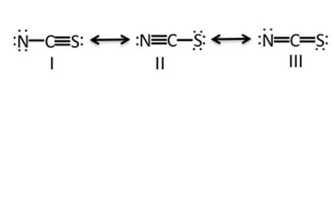 Solved The Thiocyanate Ion Ncs Has The Following Resonance