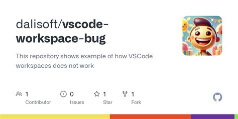 Github Dalisoftvscode Workspace Bug This Repository Shows Example