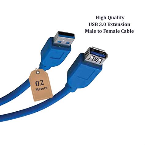 Usb 3 0 Extension Cable 2m 6 6ft High Speed Data Transfer Blue Daraz Pk