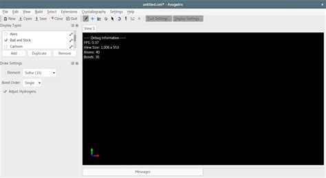 Molecules Not Shown Issue Cryos Avogadro GitHub
