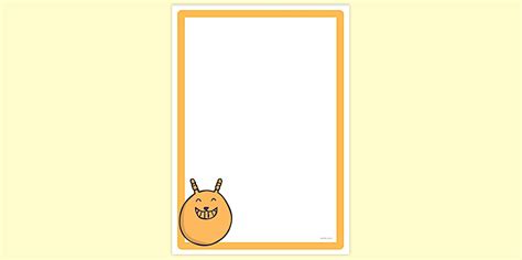 Simple Blank Space Hopper Page Border Twinkl Page Borders
