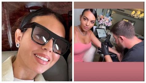 Cristiano Ronaldos Girlfriend Georgina Rodriguez Debuts New Tattoo