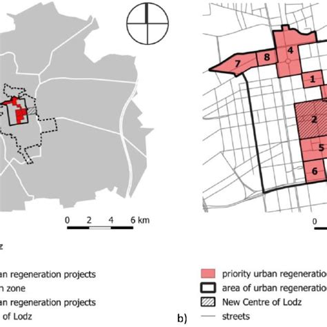 The Location Of The Priority Urban Regeneration Projects Source Own