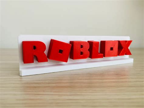 Cartoon Roblox Logo 3d Model Ph