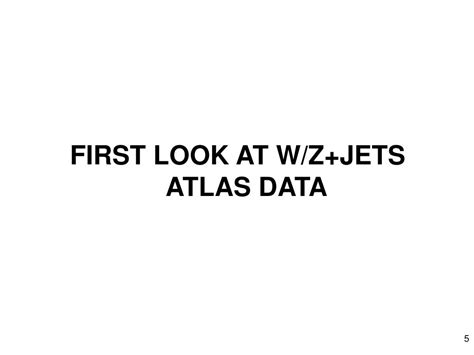 Ppt W Z Jets In Atlas Powerpoint Presentation Free Download Id