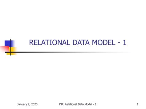 Ppt Relational Data Model 1 Powerpoint Presentation Free Download Id 9381218