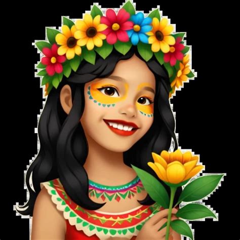 Flower Crowned Dancer Emoji Ai Emoji Generator