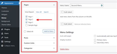 How To Add Edit Menus In Wordpress