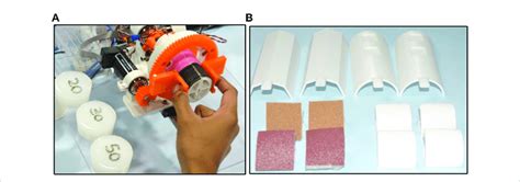 A Silicone Specimens With Haptic Grasper B Modular Segments And