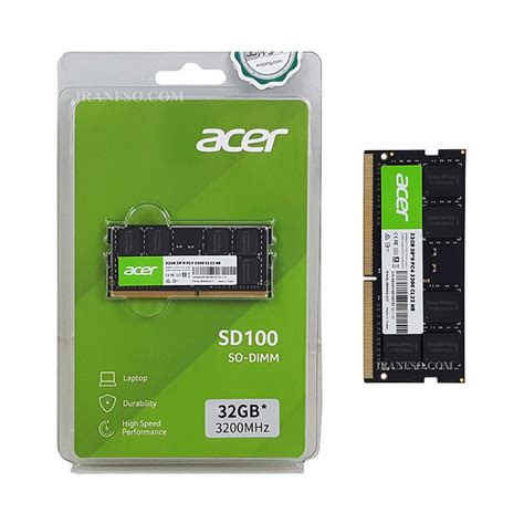 رم لپ تاپ 32 گیگ ایسر Ddr4 3200 Mhz 1 2v Sd100 گارانتی آواژنگ کامپیوتر افق