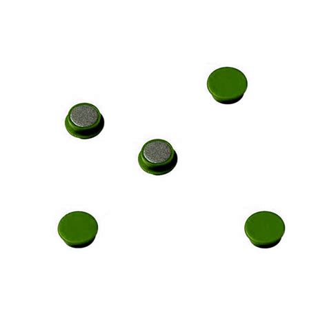 Imanes Redondos 20 Mm Verde Pack 5 Unidades Asturalba