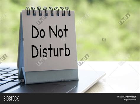Do Not Disturb Text On Image And Photo Free Trial Bigstock