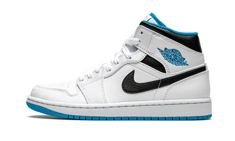 Aj Jordan 1 Mid White Laser Blue Dunkhype Store