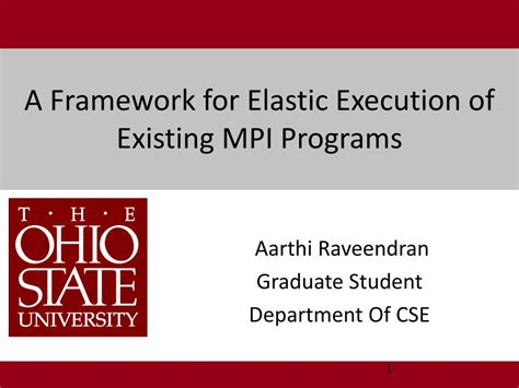 Ppt A Framework For Elastic Execution Of Existing Mpi Programs Powerpoint Presentation Id