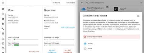 Homekit Error User Input Malformed Page Configuration Home Assistant Community