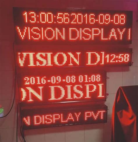 10 Mm Wall Mounted Outdoor Moving Message Board P10 Scrolling Led Display For Shop At ₹ 1600