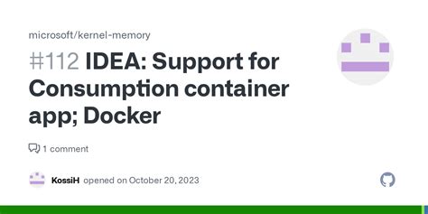 Idea Support For Consumption Container App Docker · Issue 112 · Microsoftkernel Memory · Github