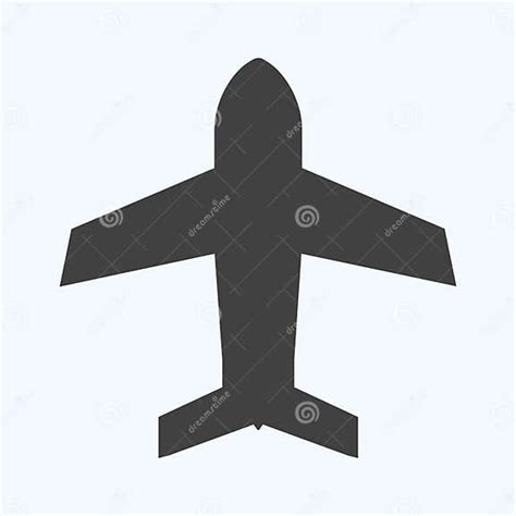 图标飞行模式 适合移动应用符号 字形样式 简单设计可编辑 设计模板矢量图 简单符号 库存例证 插画 包括有 飞行 喷气机 252391832