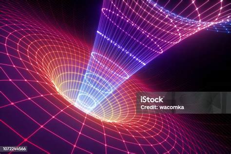 3d 렌더링 추상적인 배경 빨간 깔때기 그리드 자외선 스펙트럼 중력 문제 공간 웜 홀 우주 배경 화면 깔때기에 대한 스톡 사진 및 기타 이미지 Istock