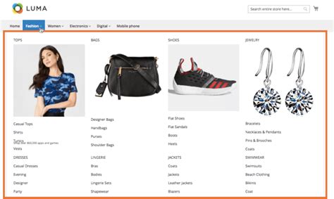 Magento 2 Ninja Menus Enhance Your Sale Performance Magezon