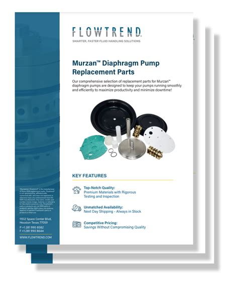 Flowtrend Murzan™ Replacement Parts Flowtrend