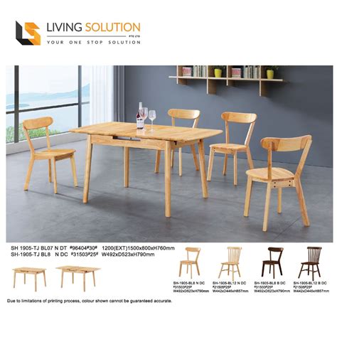 Extendable Dining Table Singapore Dining Room Furniture Living Solution