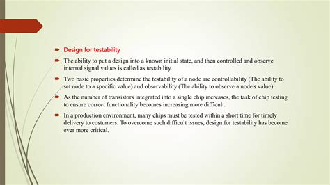 Design And Testability Pptx