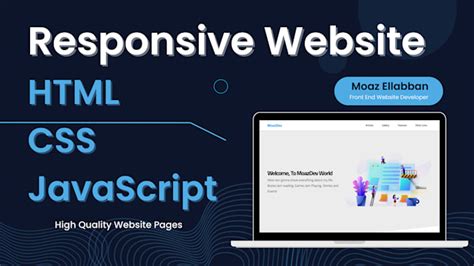 Make Responsive Website With Html Css And Javascript By Moazdev Fiverr