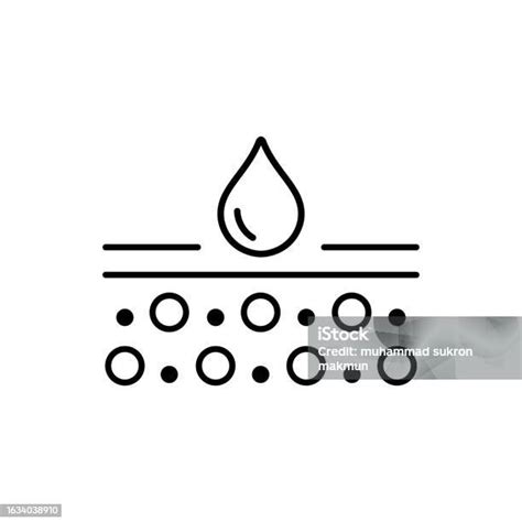 보습 라인 아이콘 보습 크림의 벡터 픽토그램 스킨케어 일러스트 화장품 포장 표지판 건강관리와 의술에 대한 스톡 벡터 아트 및 기타 이미지 건강관리와 의술 건강한 식생활