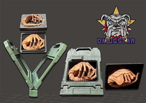 Stl File Alien Romulus Facehugger Cryostasis Case 👽 ・3d Printing Template To Download・cults