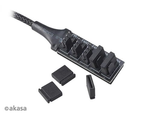 Akasa Kabel Flexa Fp5h Redukce Pro Ventilátory 1x 4pin Pwm Na 5x 4pin Pwm 30cm Exkalibr Cz