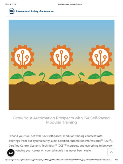 Isa Self Paced Modular Training Pdf Scada Telecommunications