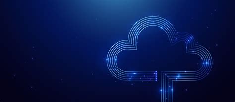 Big Data With Cloud Computing Technology Cyber Vector Image