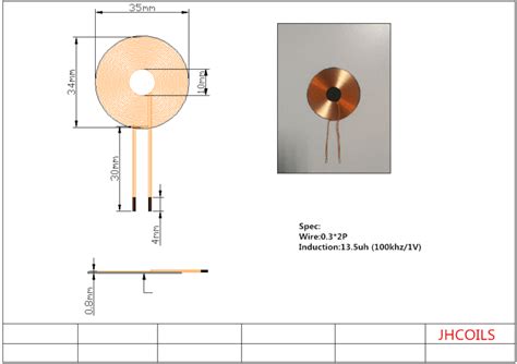 Wireless Receiver Antenna Design Custom Magnetic Coilsantenna Coilswireless Charging Colis