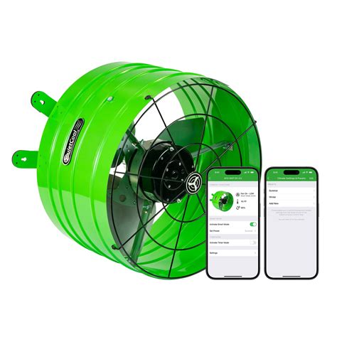 Quietcool Smart Gable Attic Fan Afg Smt Es 3 0 With Vent Exhaust