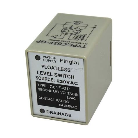 Shop Generic C61f Gp Ac 220v Floatless Level Switch Relay Water 220vac Level Controller Pump