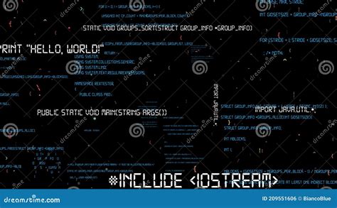 Programming Source Code Abstract Background Royalty Free Illustration 209551581