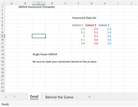 Solved 1 Using Excel Perform A Single Factor ANOVA To Chegg Com