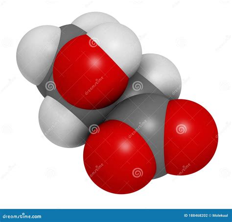 Bhb Beta Hydroxybutyric Acid Chemical Formula And Skeletal Structure Vector Illustration