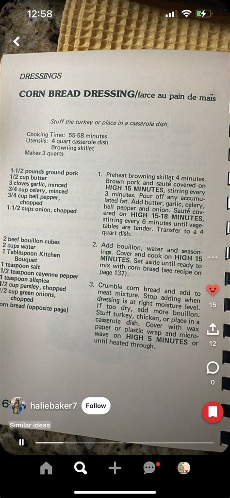 Cornbread Dressing Casserole Recipe