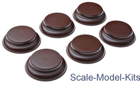 Miniart Bases For Figures 6 Pc Plastic Scale Model Kit In 1 16 Scale Ma16039 Scale Model