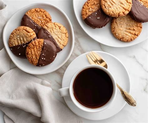 White Lily Chocolate Dipped Peanut Butter Cookies The Recipe Pros