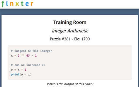 FINXTER S DAILY PYTHON PUZZLE Testing Integer Boundaries R Python