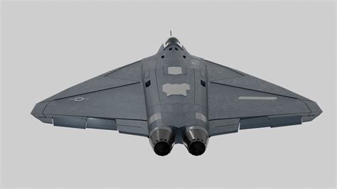 3d Model Usaf Lockheed Martin X 44 Manta No Tail Aircraft Vr Ar